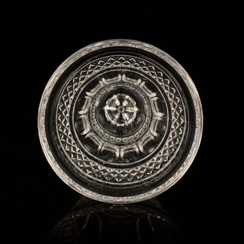 Glass Disc. the Bottom of the Glass Stock Photo - Image of gift ...