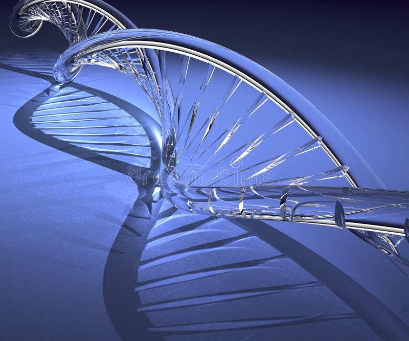 Glass DNA model stock illustration. Illustration of glass - 11080551