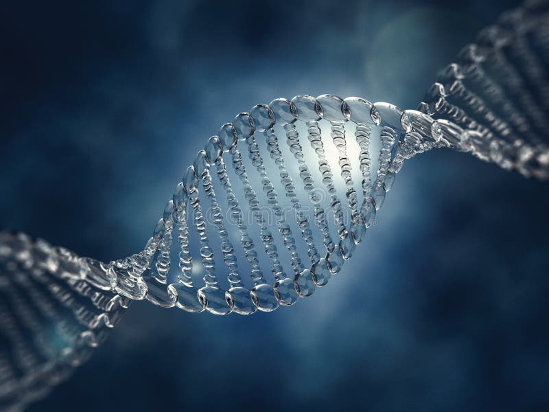 Glass dna model. 3D stock illustration. Illustration of dark - 95282068