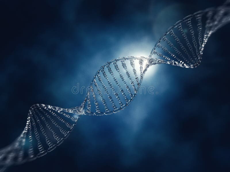 Glass dna model. 3D stock illustration. Illustration of medical - 95282106