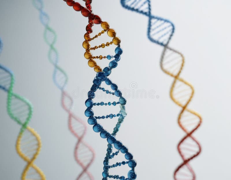 Glass DNA strand mockup. stock photo. Image of biotechnology - 309262080