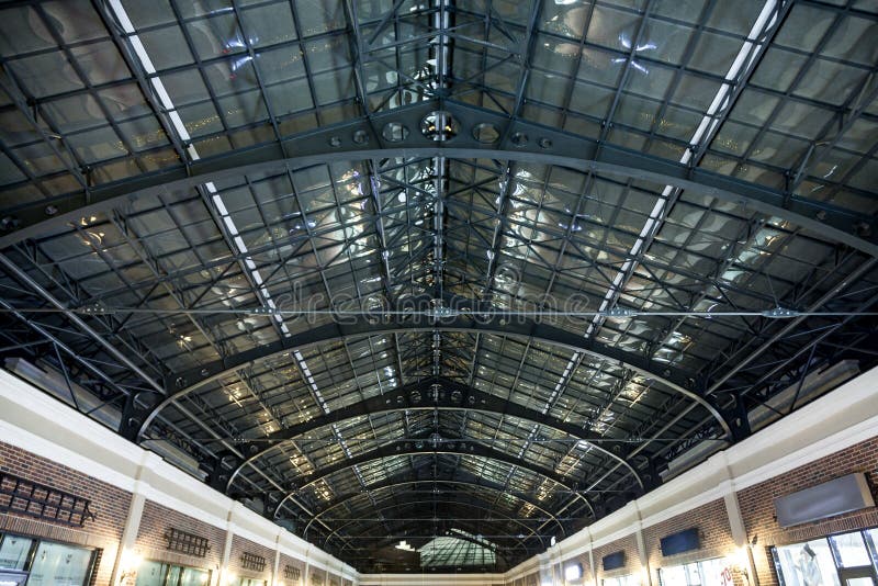 Glass dome at night stock image. Image of background - 44184063