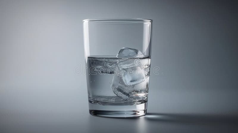 Glass of Drinking Water on White Background. Generative AI Stock ...