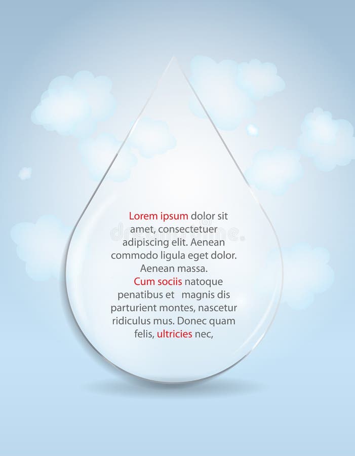 Glass Drop Frame on Abstract Background Vector Stock Vector ...