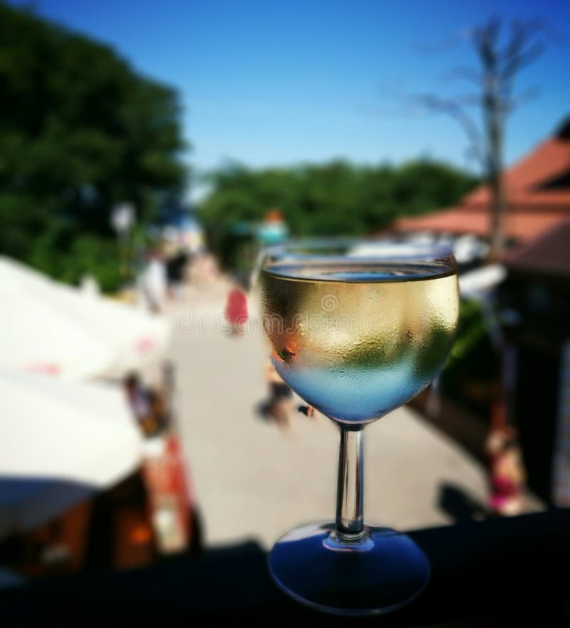 Glass of dry white wine. stock photo. Image of white - 76289664