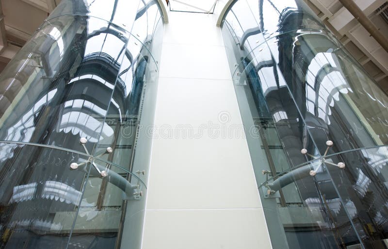 Glass elevator stock photo. Image of metal, futuristic - 22314728