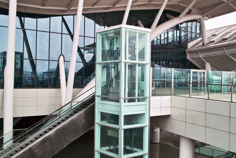 Glass Elevator on London Skyscraper Stock Image - Image of colorfull ...