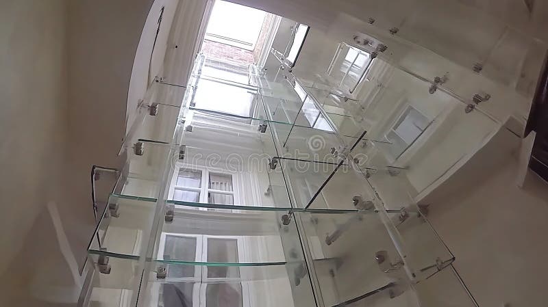 Glass Elevator Shaft Interior, Building Atrium, Sunlight, Modern ...