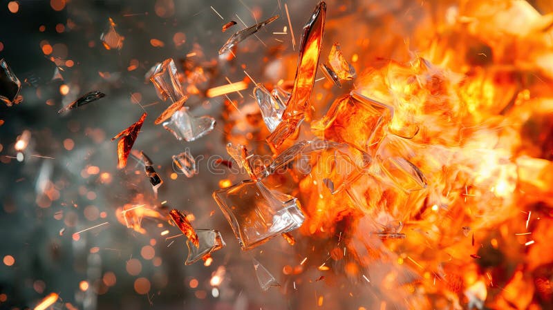 Glass Explosion stock image. Image of shape, collision - 307538757