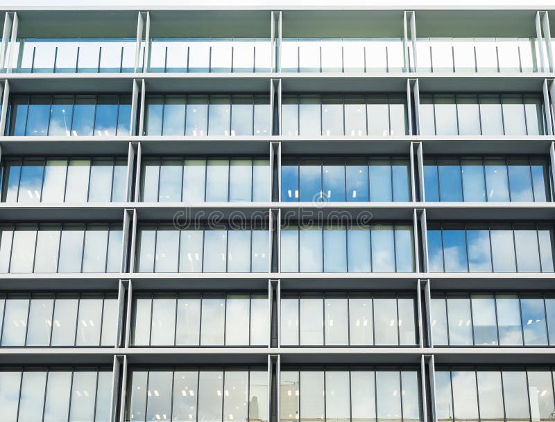 Glass Facade Architecture Details Modern Building Exterior Stock Photo ...