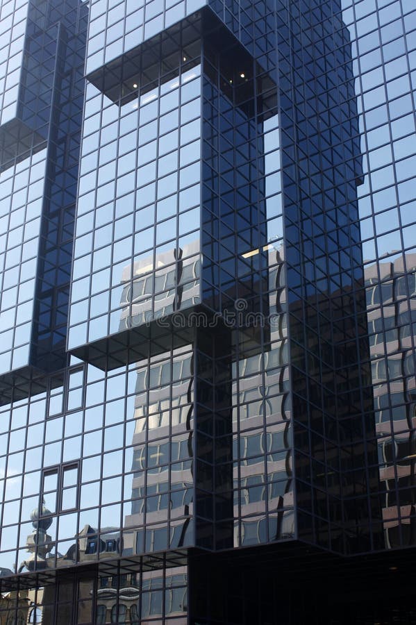 Glass Facade of the Building Stock Photo - Image of futuristic, modern ...