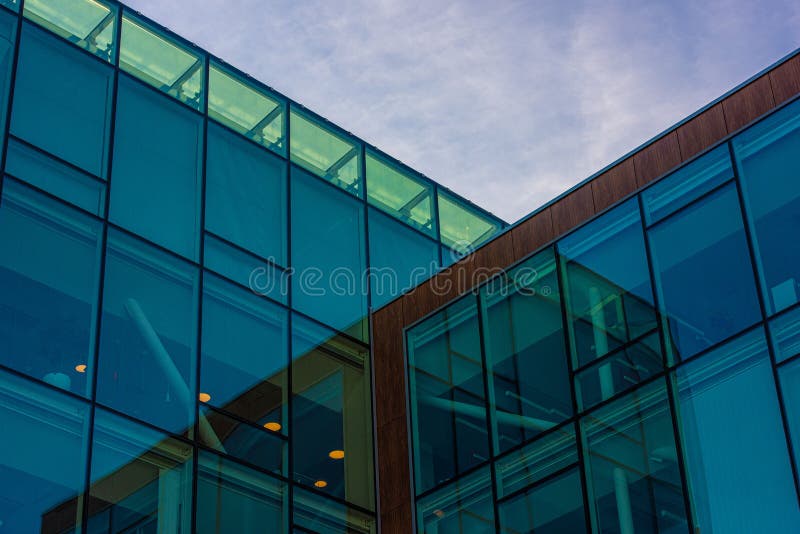 Glass Facade of a High Rise Office Building Stock Photo - Image of ...