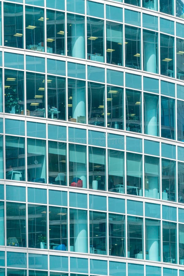 Glass Facade of a Modern Building. Stock Photo - Image of building ...
