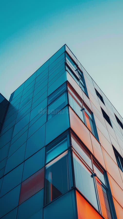 Glass Facade of Modern Skyscraper Stock Photo - Image of city, exterior ...