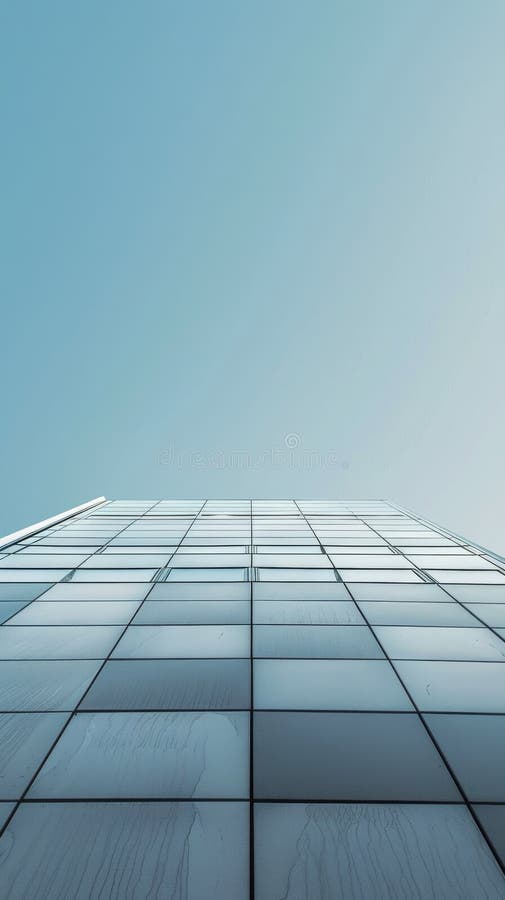 Glass Facade of Modern Skyscraper Stock Image - Image of urban, view ...