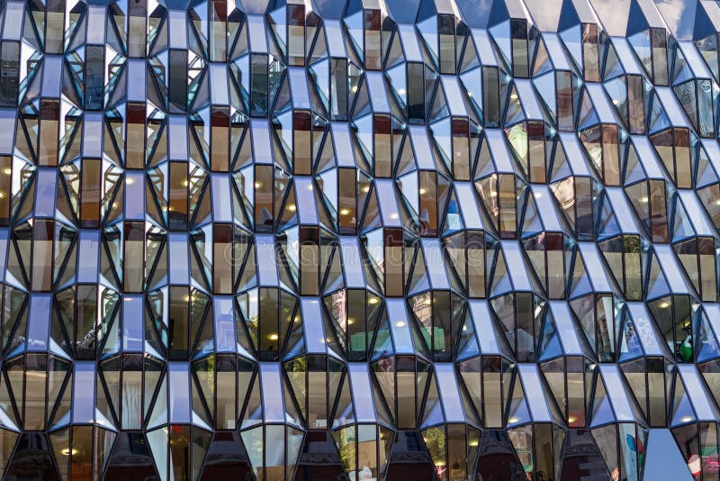 Yellow glass building stock photo. Image of shapes, mall - 33212026