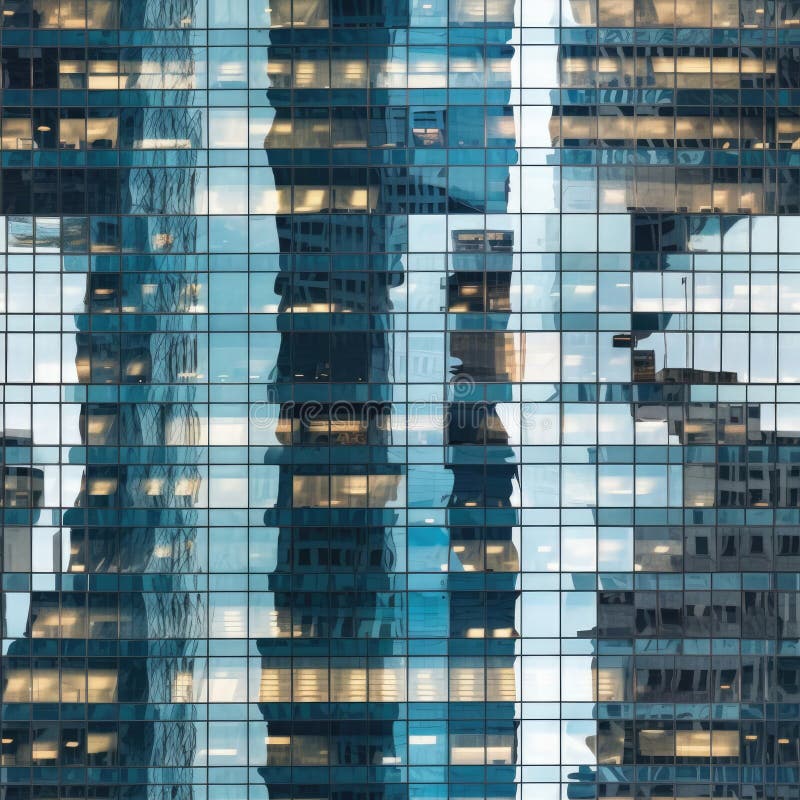 The Glass Facade of a Skyscraper Stock Photo - Image of high, business ...