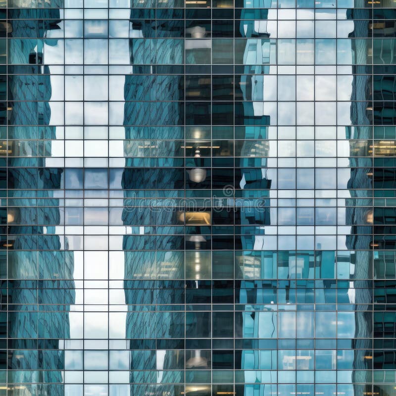 The Glass Facade of a Skyscraper Stock Photo - Image of glass, view ...