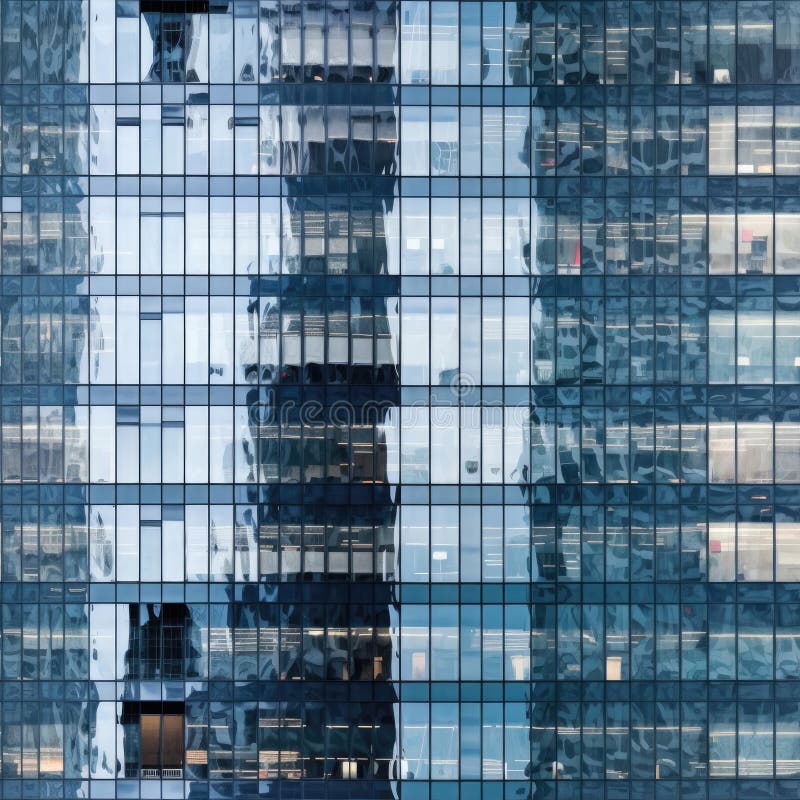 The Glass Facade of a Skyscraper Stock Image - Image of business ...