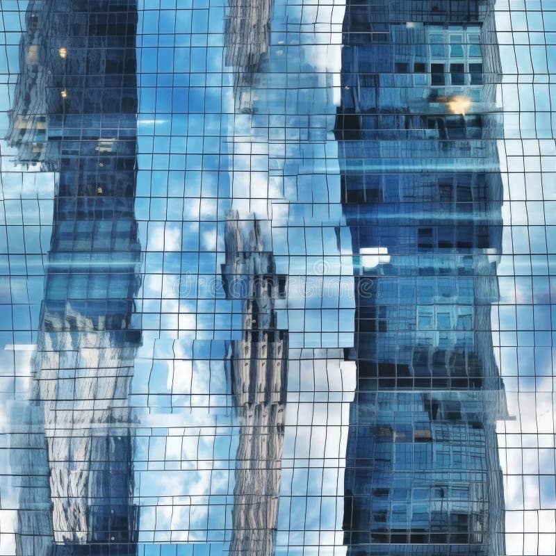 The Glass Facade of a Skyscraper Stock Photo - Image of glass, view ...