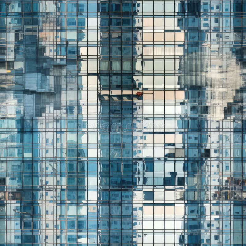 The Glass Facade of a Skyscraper Stock Image - Image of business ...