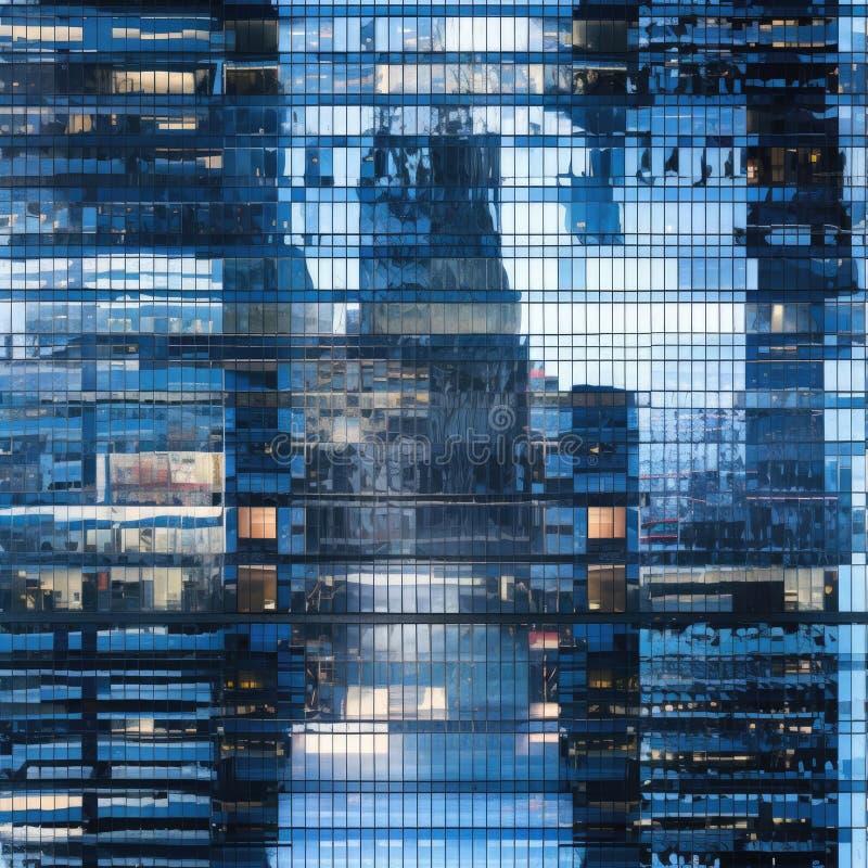 The Glass Facade of a Skyscraper Stock Photo - Image of glass, modern ...