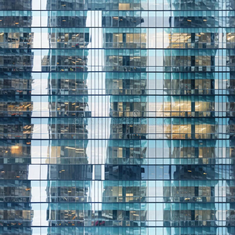 The Glass Facade of a Skyscraper Stock Photo - Image of urban ...
