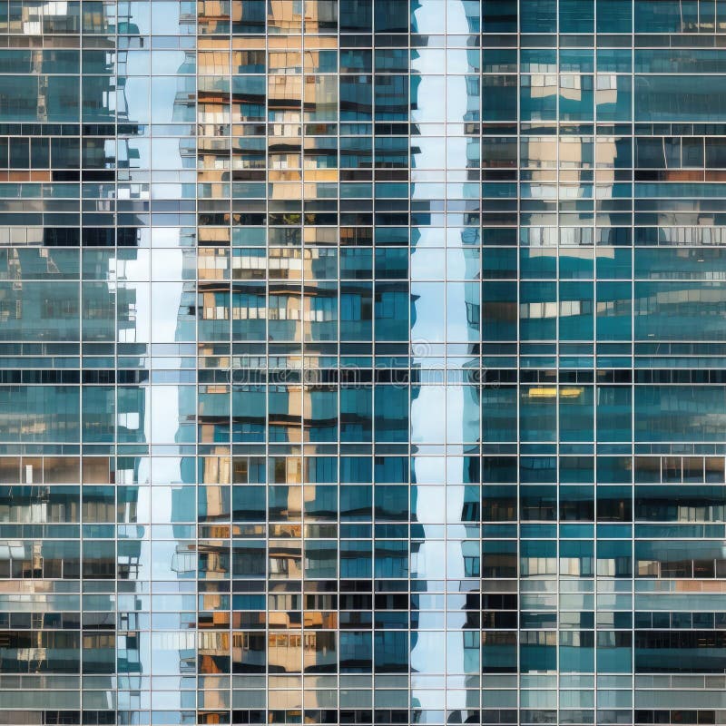 The Glass Facade of a Skyscraper Stock Image - Image of business ...