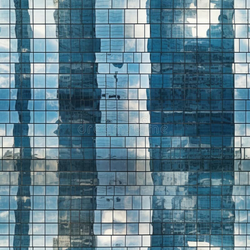 The Glass Facade of a Skyscraper Stock Image - Image of business ...