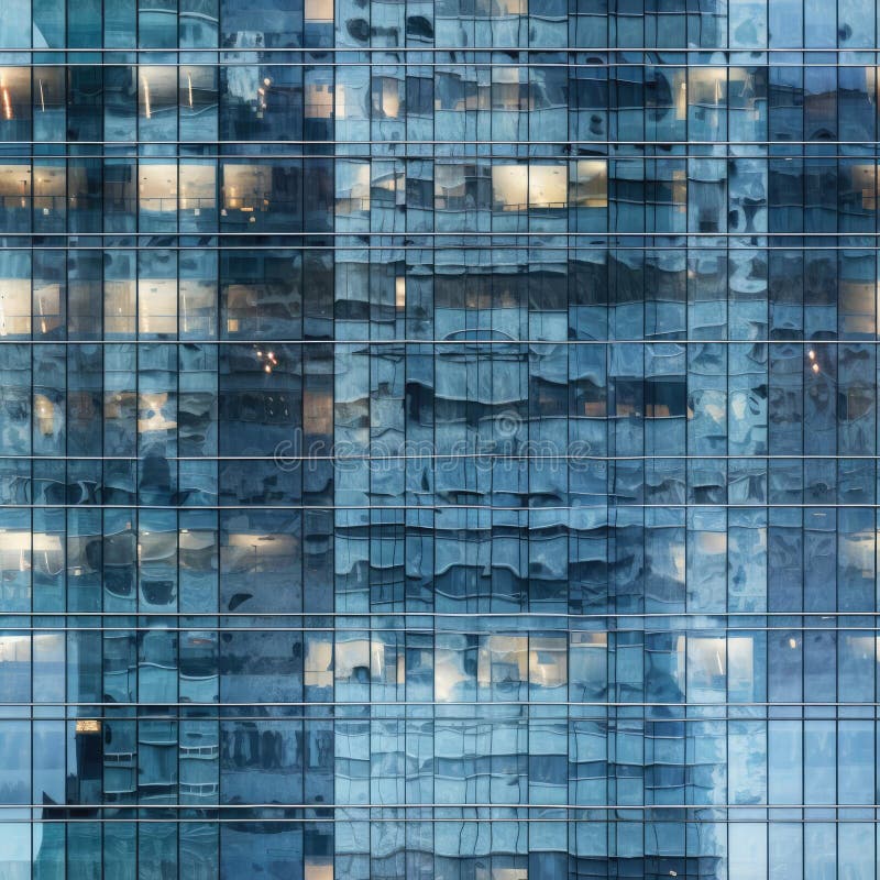 The Glass Facade of a Skyscraper Stock Image - Image of business ...