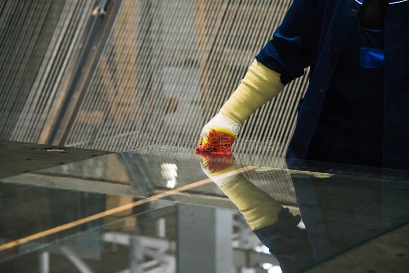 Glass in glass factory stock image. Image of manufacturing - 188430653