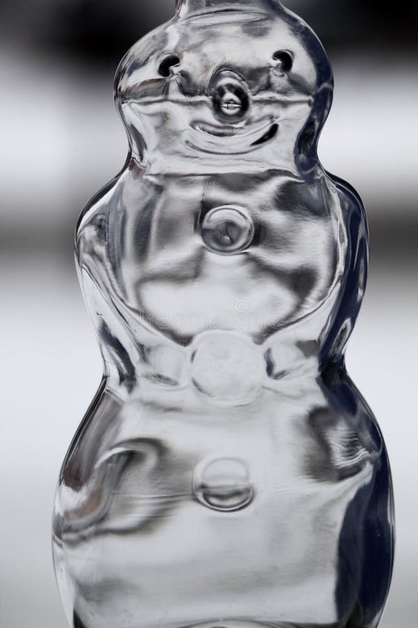 Glass figure of a snowman stock image. Image of white - 85913921