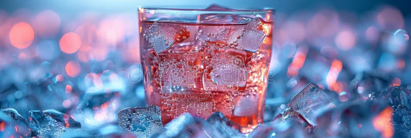 A Glass Filled with Ice Water and Surrounded by Ice Cubes Stock Photo ... A Glass Filled with Ice Water and Surrounded by Ice Cubes Stock Photo ...