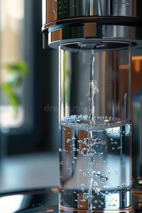 A Glass Filled with Water Sitting on a Kitchen or Dining Room Counter ...