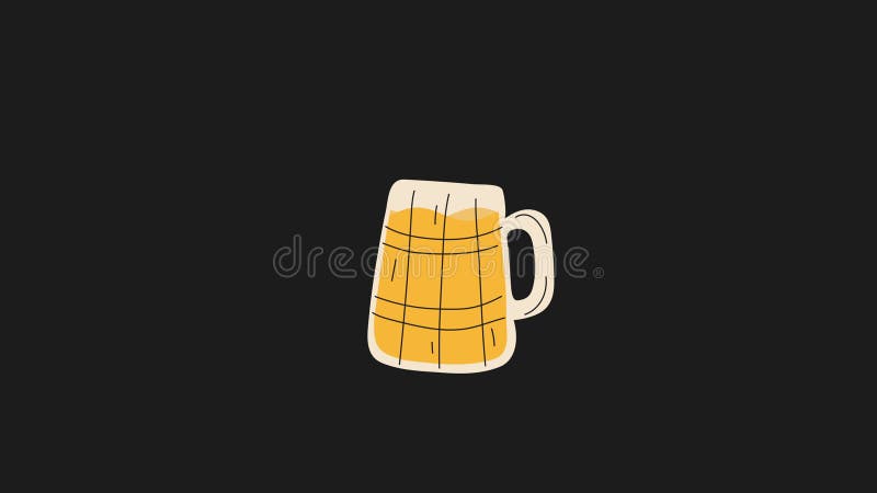 Glass Of Beer 2d Animation Stock Video Video Of Beer Screen 289490011