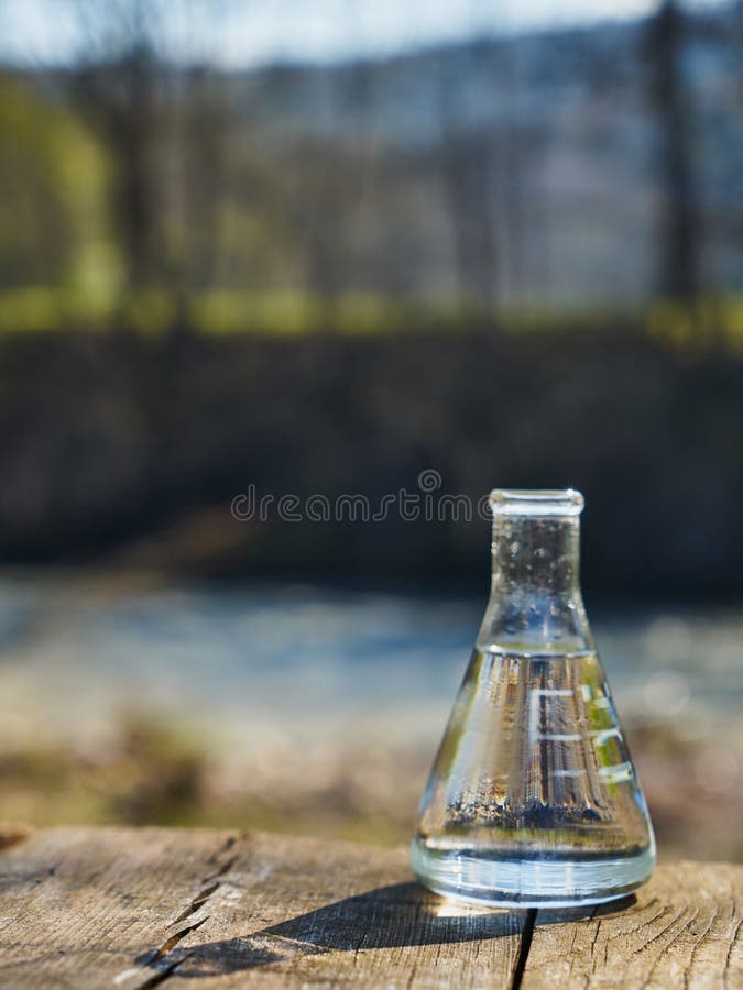 Flask with Clean Drinking Water Stock Image - Image of fount, mountain ...