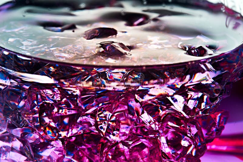Glass Flask. Liquid and Crystals Stock Image - Image of bottle, crystal ...