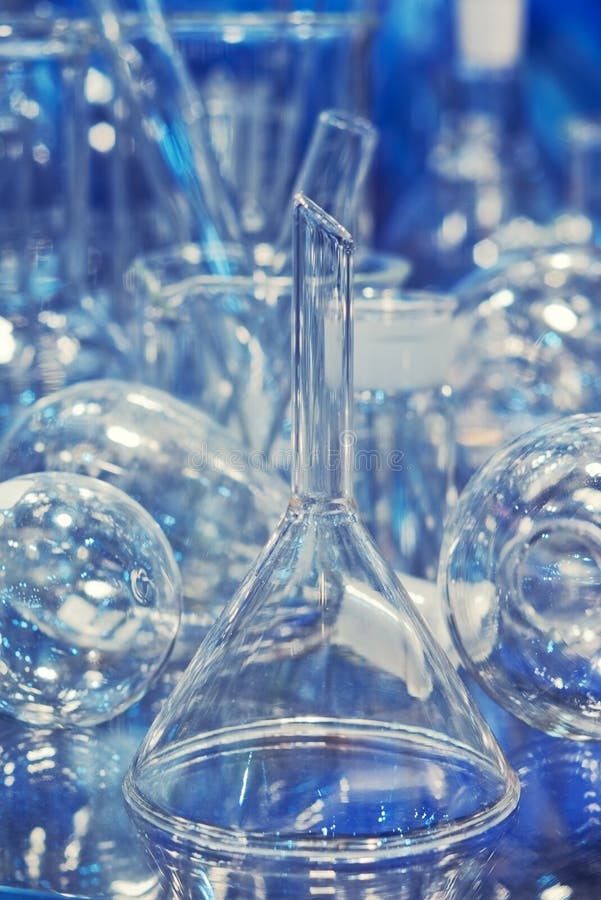 Glass Flasks and Test Tubes Stock Image - Image of flask, equipment ...