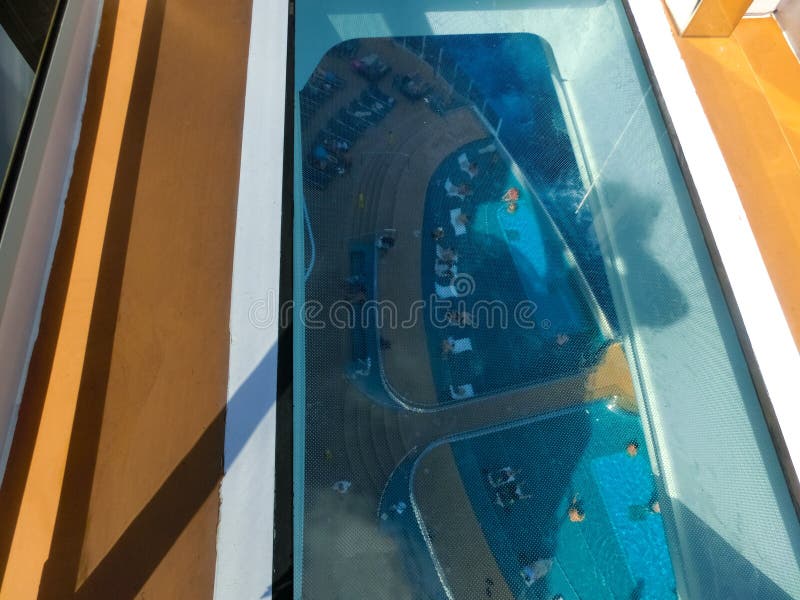 Glass Floor Bridge on the Cruise Ship Stock Photo - Image of outdoors ...