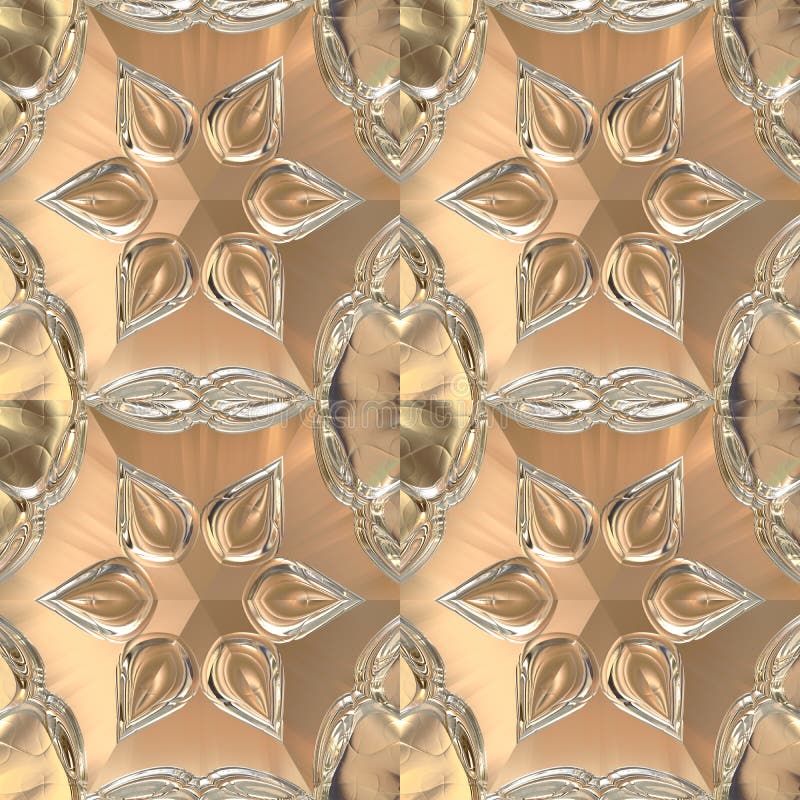 Glass Floral Seamless Generated Texture Stock Illustration ...