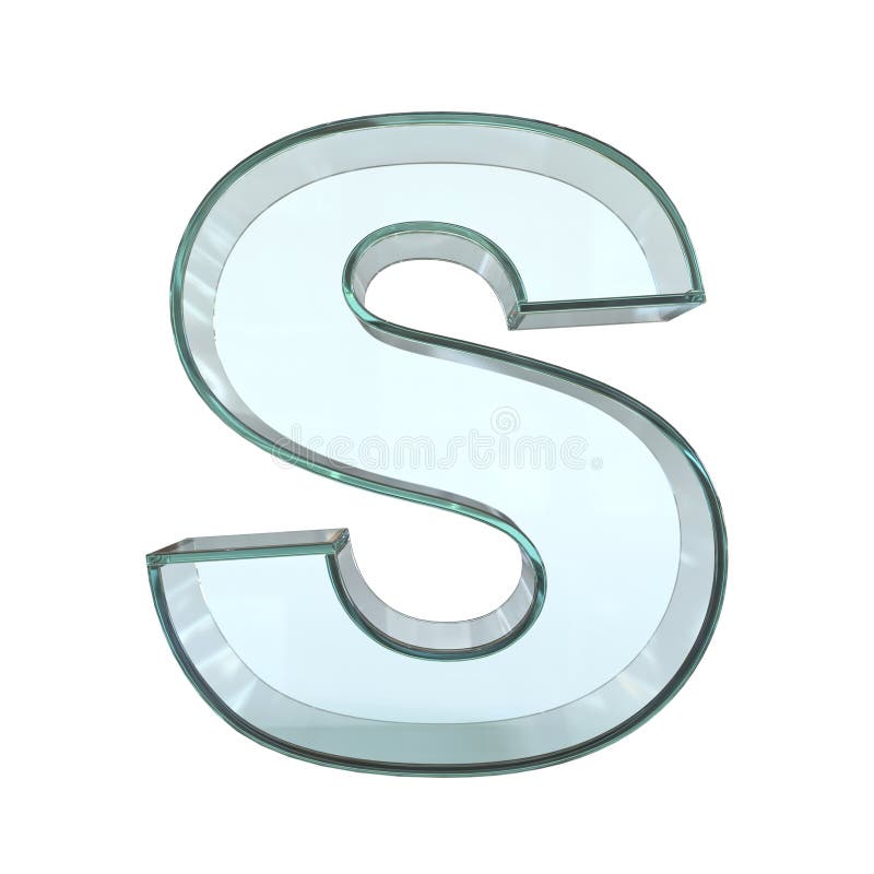 Glass Font 3d Rendering Letter's Stock Illustrations – 124 Glass Font ...