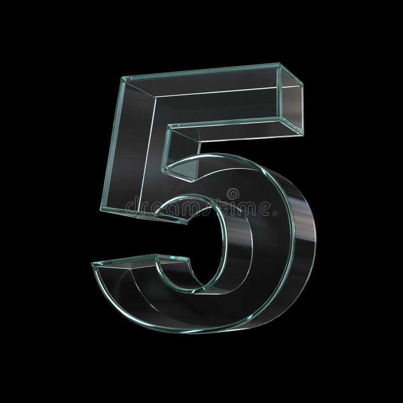 Number Five Shape Birthday Cake Stock Illustration - Illustration of ...