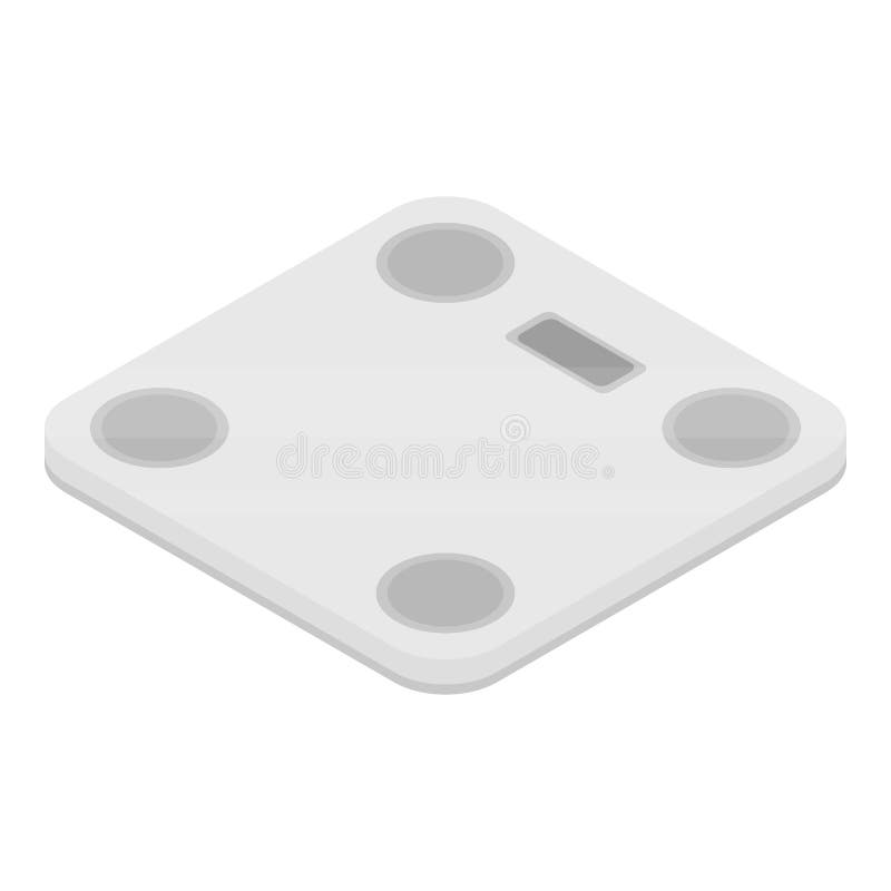 Glass Foot Scales Icon, Isometric Style Stock Vector - Illustration of ...