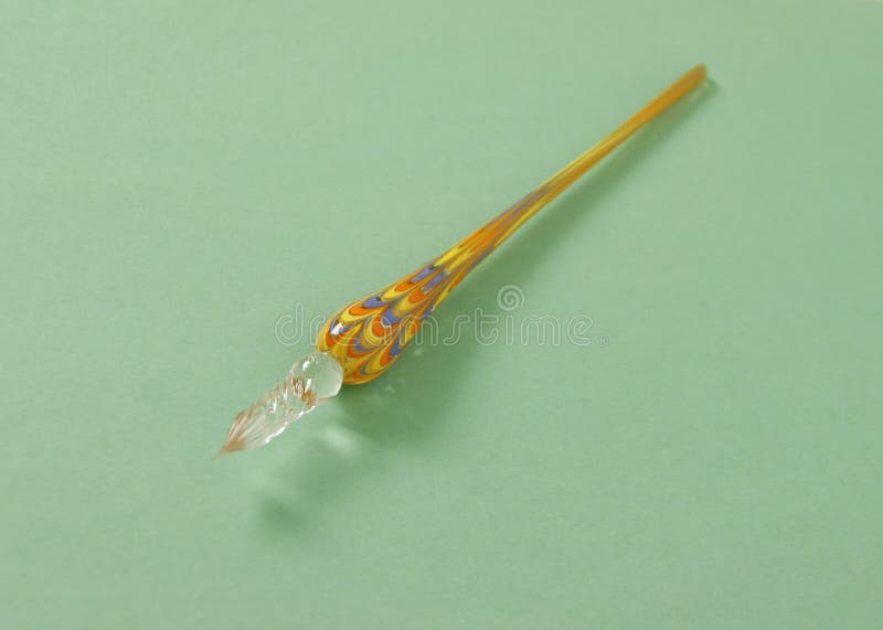 Glass fountain dip pen stock image. Image of beautiful - 88300745
