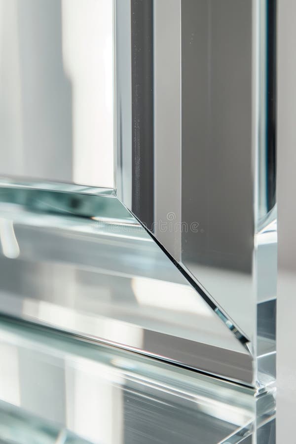 A Glass Frame with a Clear Glass Border Stock Photo - Image of ...