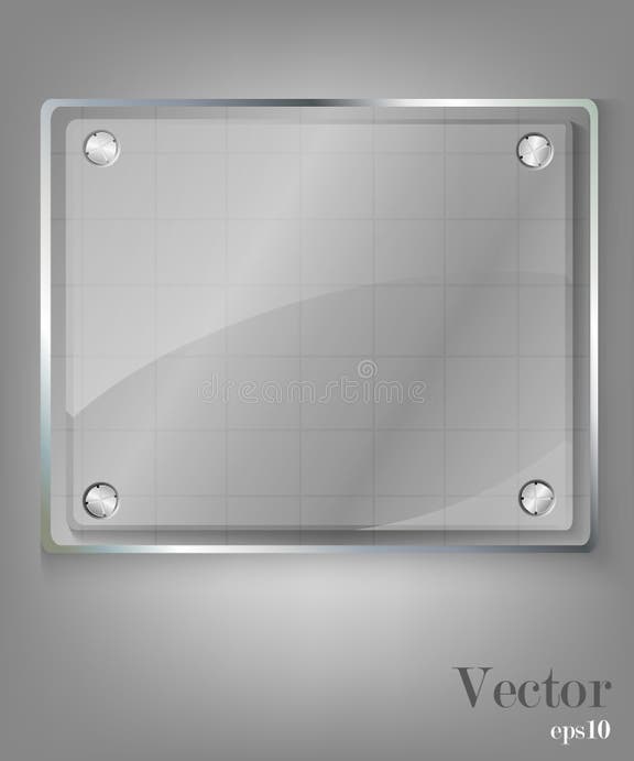 Glass Framework Set. Vector Illustration Stock Vector - Illustration of ...