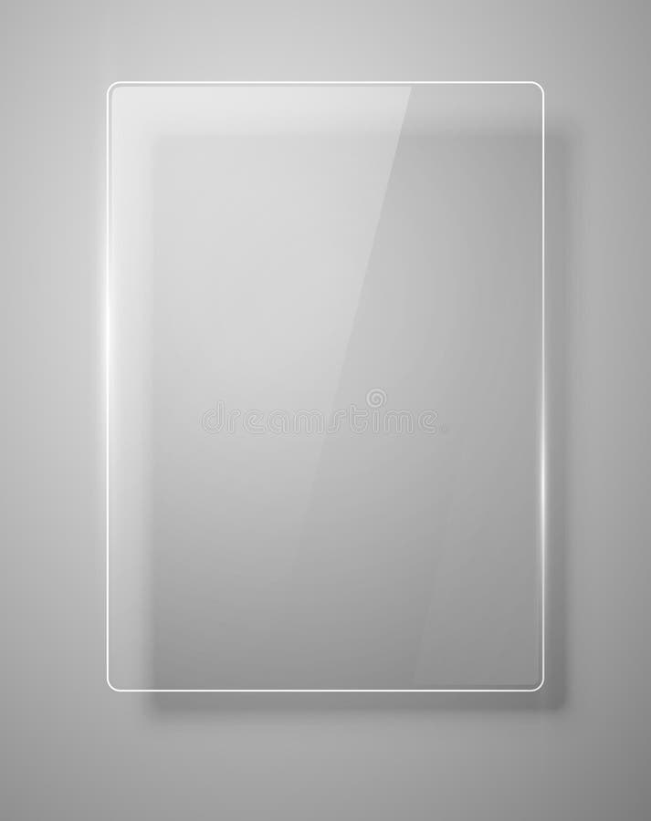 Wooden Texture with Glass Framework. Vector Eps10 Stock Illustration ...