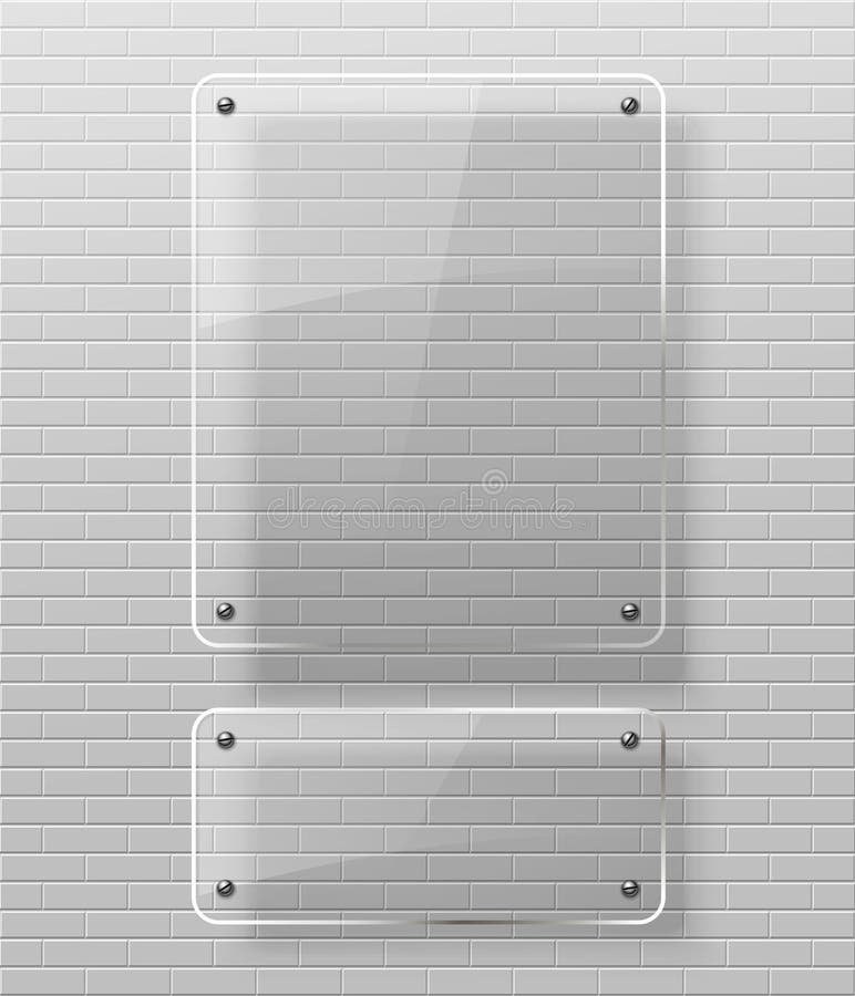 Wooden Texture with Glass Framework. Vector Eps10 Stock Illustration ...