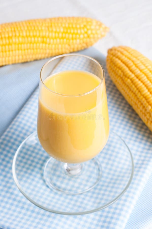 Glass of fresh corn milk. stock photo. Image of mealtime - 31683812