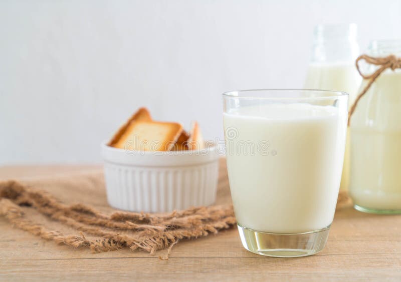 Glass of fresh milk stock image. Image of ingredient - 100554869